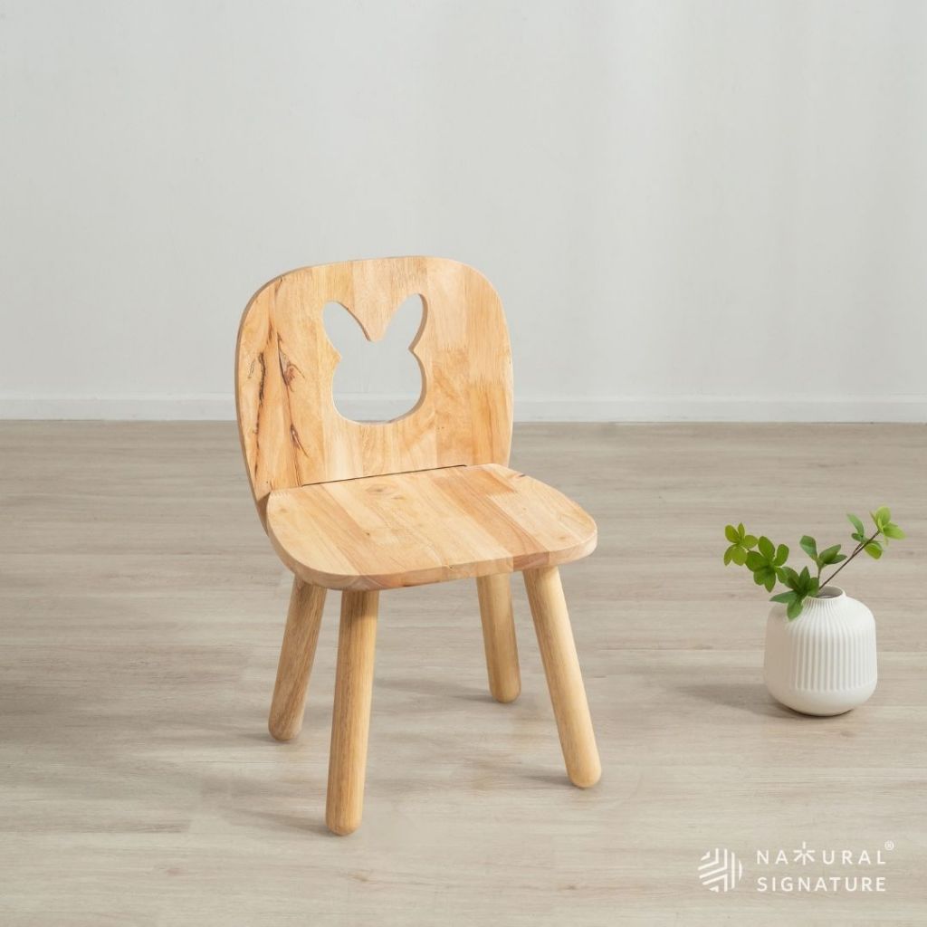 Natural Signature 6529A2C-4 Bunny Kids Chair/Solid wooden kid chair/小兔 ...