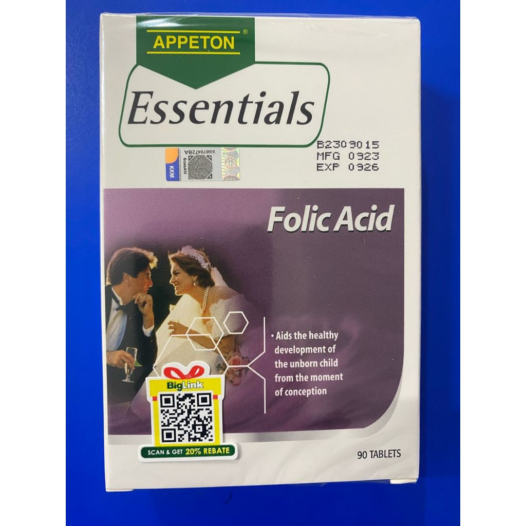 APPETON ESSENTIALS FOLIC ACID 90 TABLETS | Shopee Malaysia