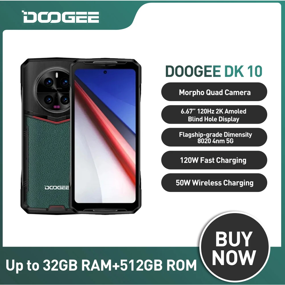 【In Local】DOOGEE DK10 5G Dimensity 8020 Morpho® Quad Camera 50MP 32GB ...