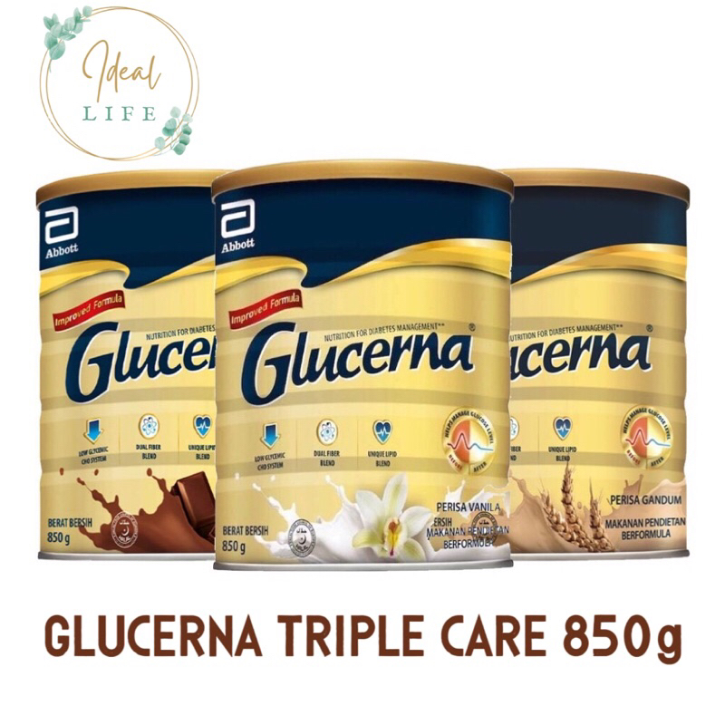 Glucerna Diabetes-Specific Formula 850g (Vanilla/ Wheat/ Chocolate EXP ...