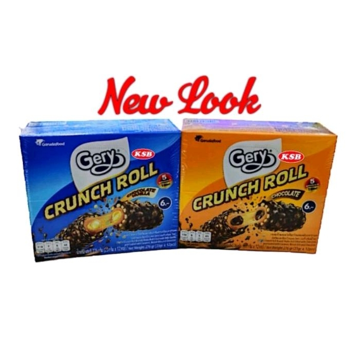 23g x 12pcs GarudaFood Gery Brand Crunch Roll Wafer Filled Chocolate ...