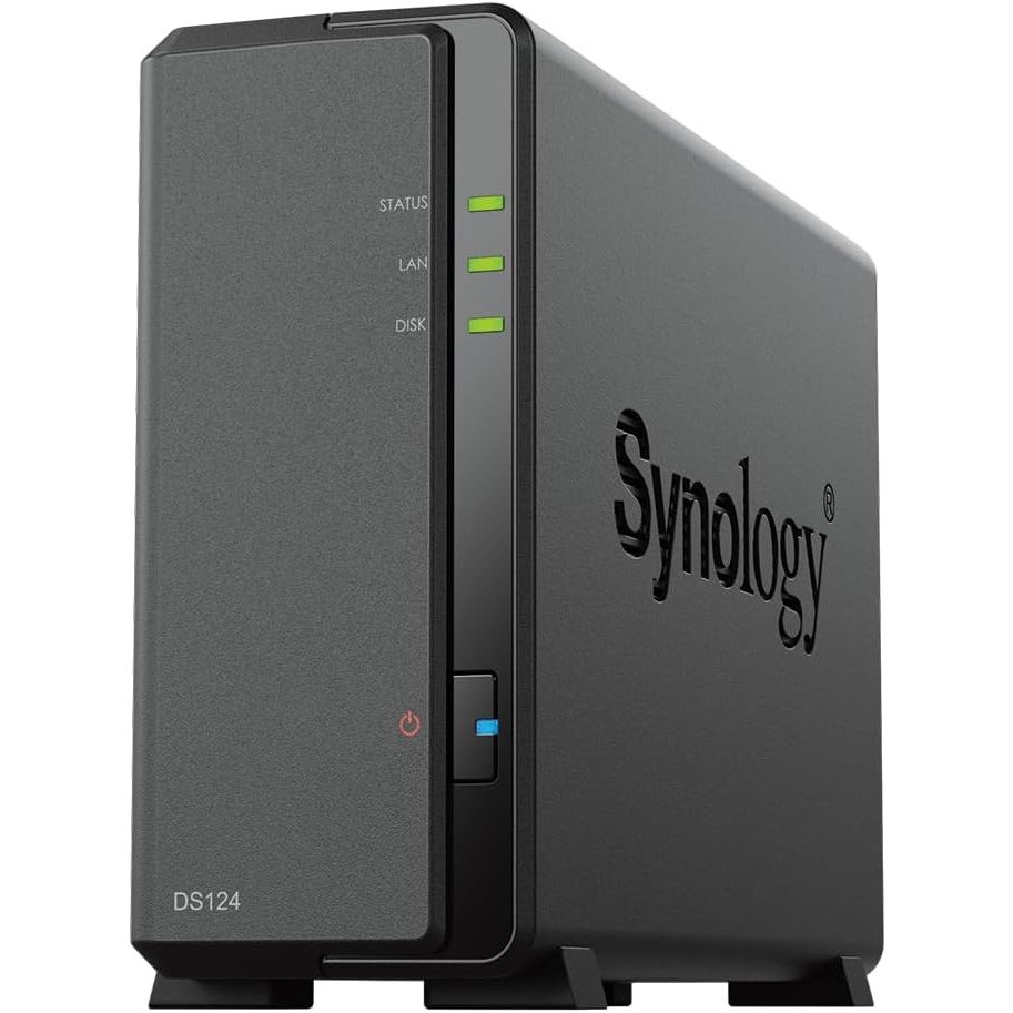 Synology DiskStation DS124 NAS Enclosure (Diskless 1-bay RealTek Quad ...
