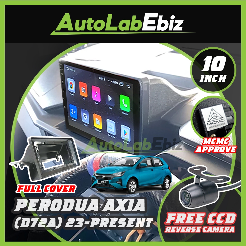 [🎁FOC Camera] FULL COVER👍🏻 New Perodua AXIA 2023 2024 [BLACK] Casing 10 ...