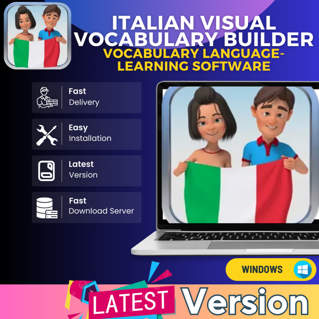 Italian Visual Vocabulary Builder - Italian vocabulary language ...