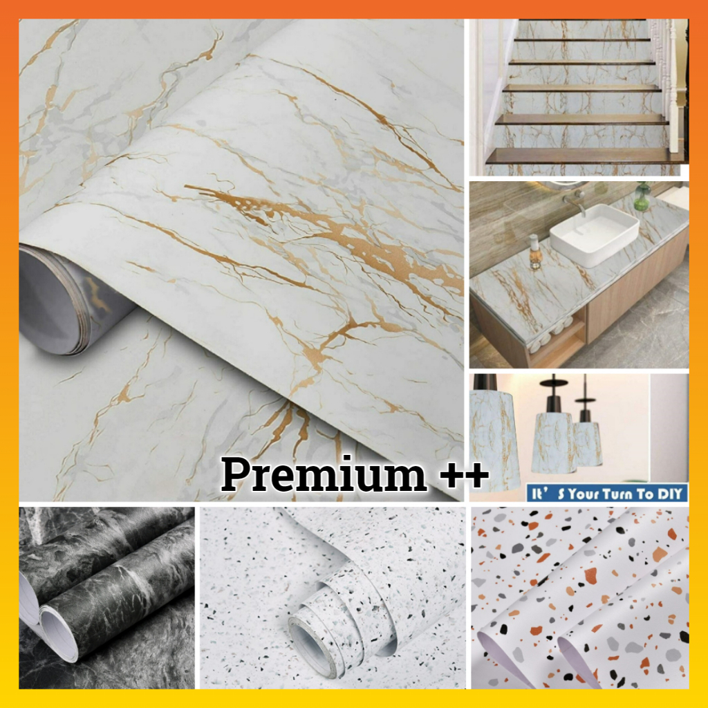 [Wallpaper 🔥] Marble Texture Wallpaper Furniture Renovation Waterproof ...