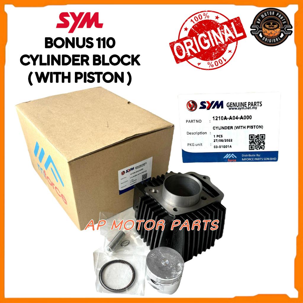 100% ORIGINAL SYM BONUS 110 SPORT BONUS 110 115 115SR CYLINDER BLOCK ASSY 1210A-A04-A000 PISTON ...