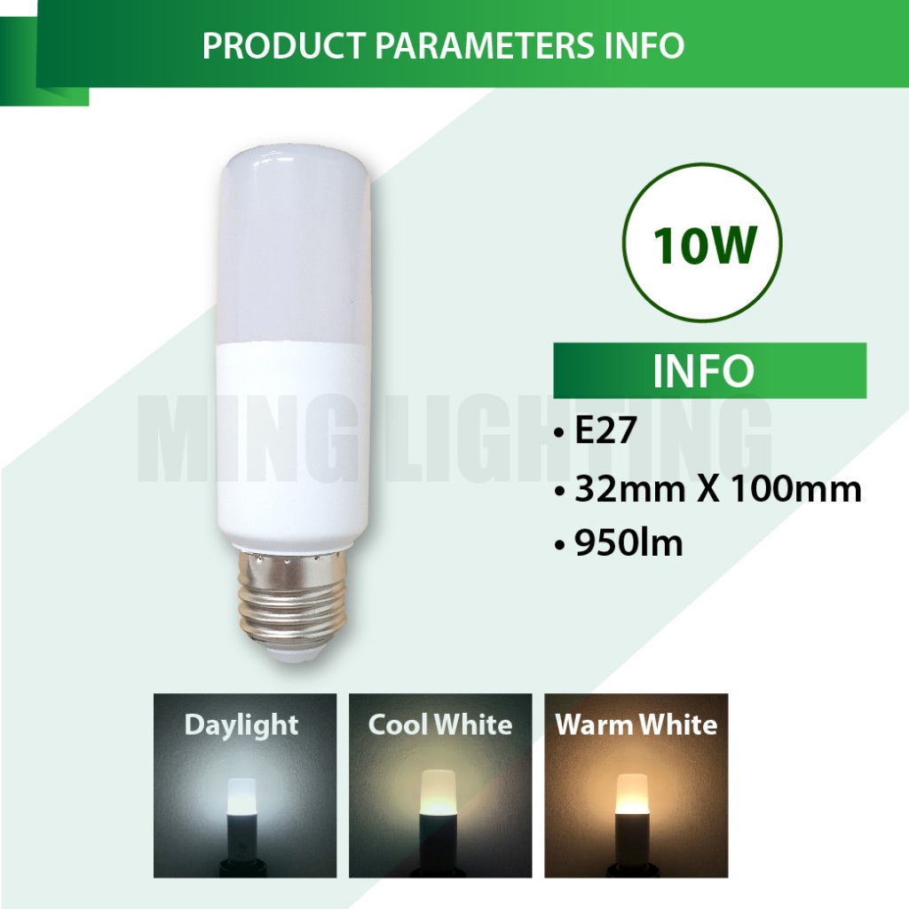 LED PLC E27 Stick Round A Bulb 5W 10W 15W 20W 25W Energy Saving Mentol Lampu Meja Siling Ceiling ...