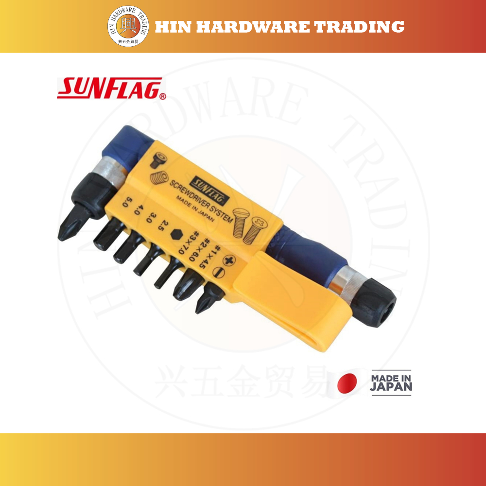 SUNFLAG 4 Way Offset Screwdriver Set With Spare Bits Made In Japan | Shopee Malaysia