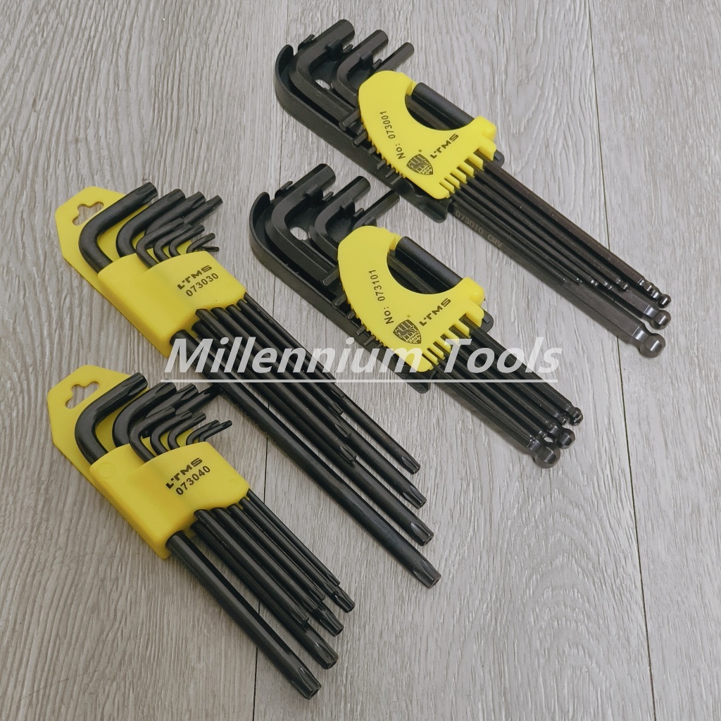 LTMS Normal | Extra Long 9Pcs Hex Key Set (Allen Key) | Torx Key Set ...