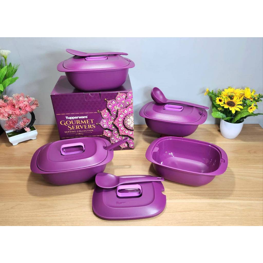 Tupperware Gourment Server Set with Box | Shopee Malaysia