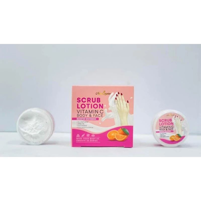 SCRUB LOTION VITAMIN C BY NINA EMPIRE | Shopee Malaysia