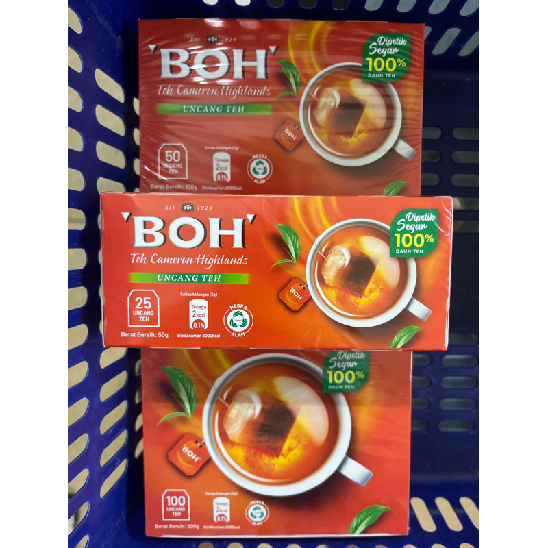 Tea Boh Double Chamber 25s 50s 100s Tea Uncang | Shopee Malaysia