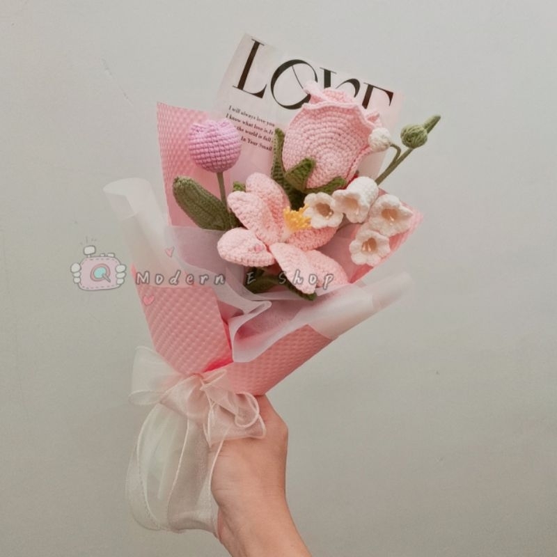 Crochet Flower Bouquet (ready stock) | Shopee Malaysia