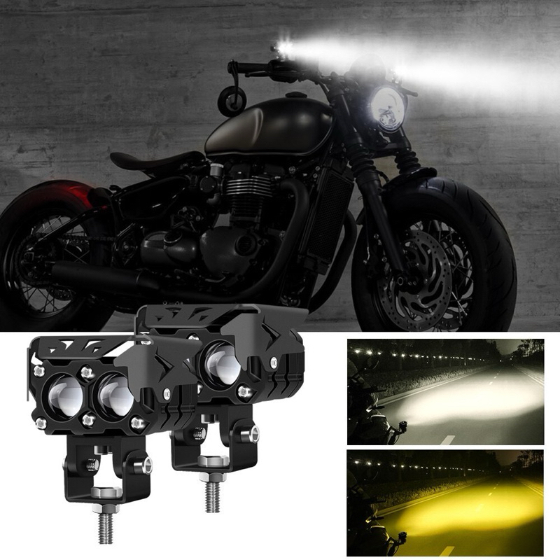 Quad Ultra Spot Light Fog Lamp Universal WaterProof SuperBike Kap Cai ...