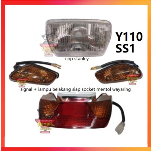 REMPIT Yamaha Y110 SS1 Full Set Lampu Depan Lampu Belakang Lampu Signal ...