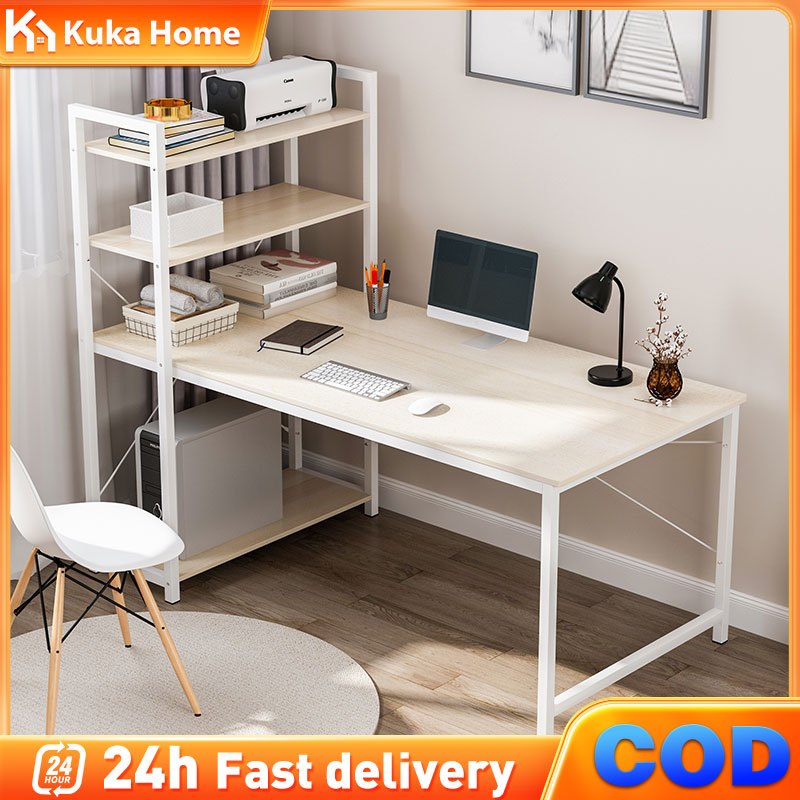 Meja Komputer Computer Table Table With Bookshelf Office Family Study ...
