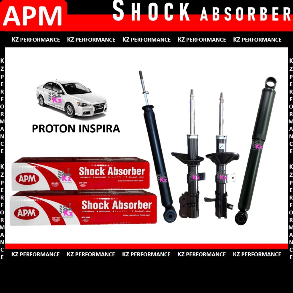 SET [ORIGINAL] APM SHOCK ABSORBER FRONT ABSORBER / REAR ABSORBER / PROTON INSPIRA | Shopee Malaysia