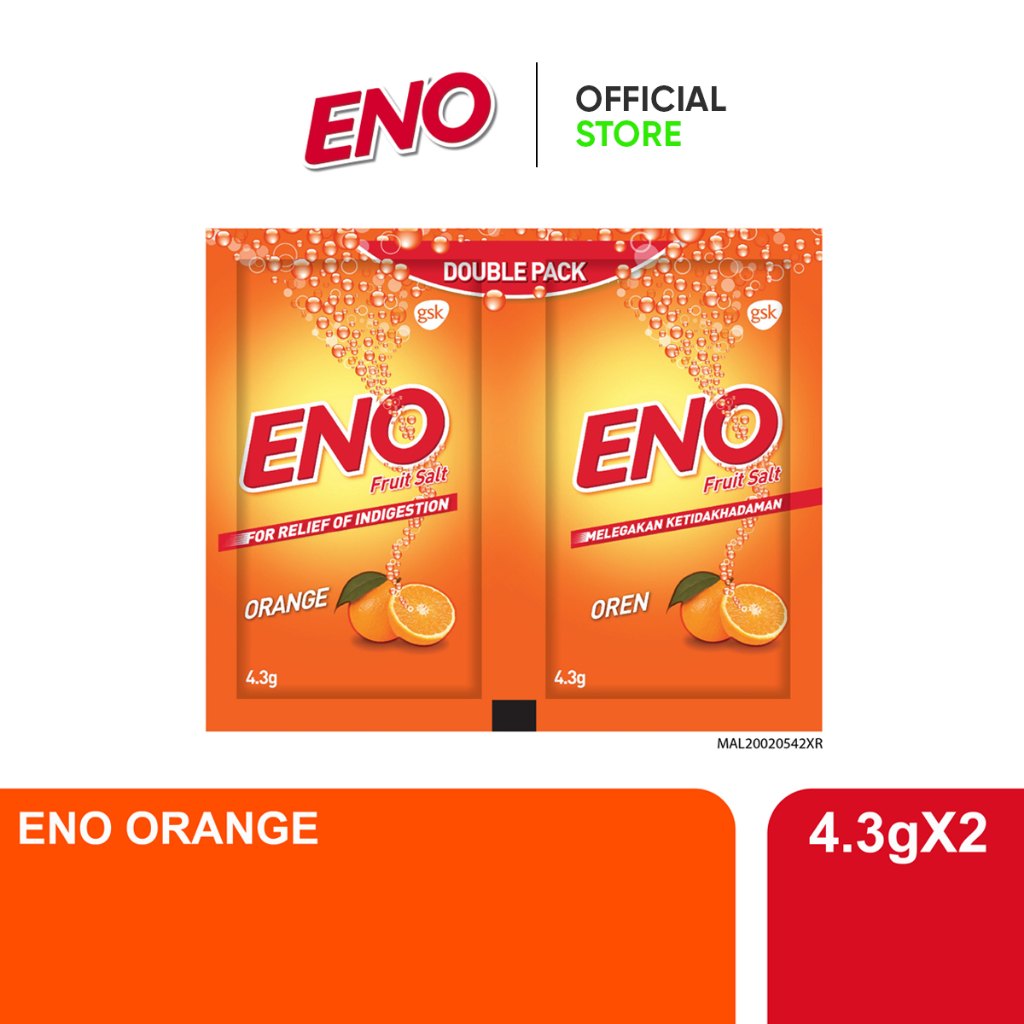 ENO Fruit Salt Orange Sachet 4.3gm Double Pack | Shopee Malaysia