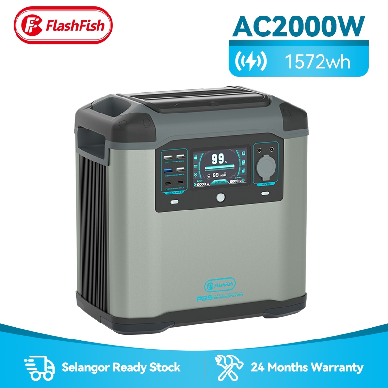 FlashFish P25 Portable Power Station UPS Power Supply Solar Generator Camping Solar Power Fast ...