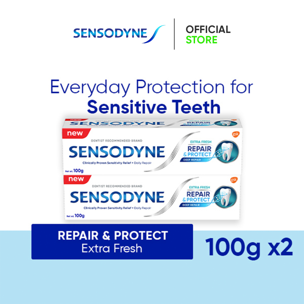 Sensodyne Sensitive Repair & Protect Extra Fresh Toothpaste (2 x 100g ...