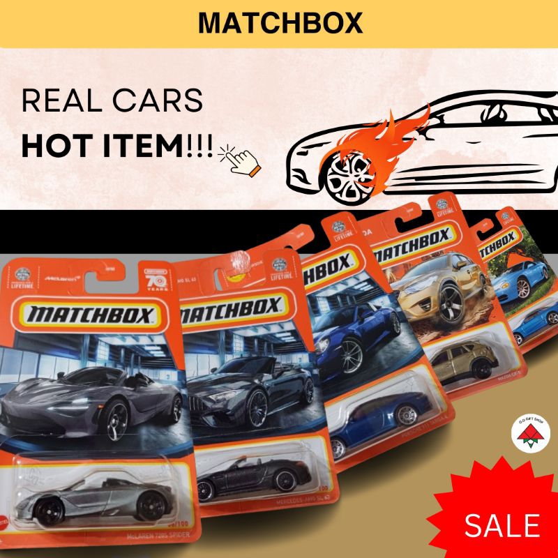 Matchbox Car Toys Real Car Vehicle Model Diecast Mitsubishi, Porsche ...