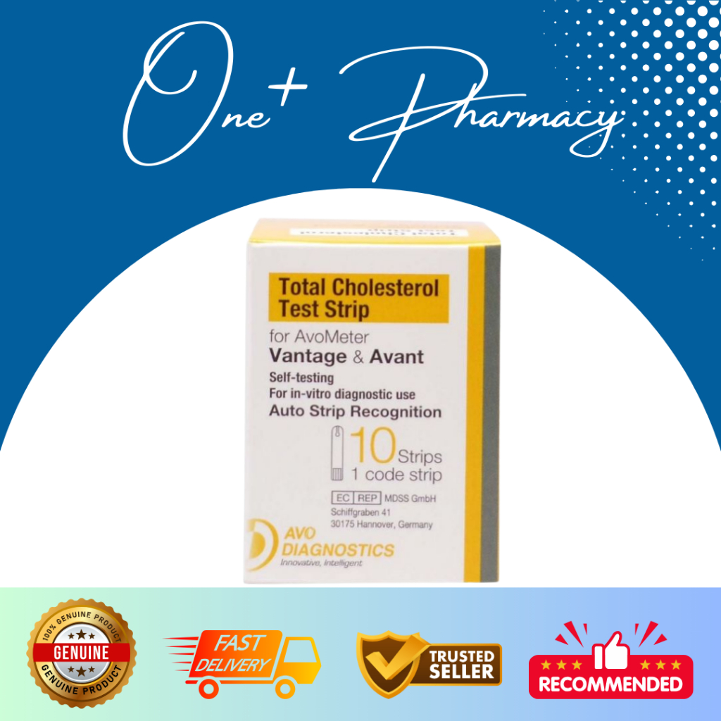 avometer total cholesterol test strips 10's | Shopee Malaysia