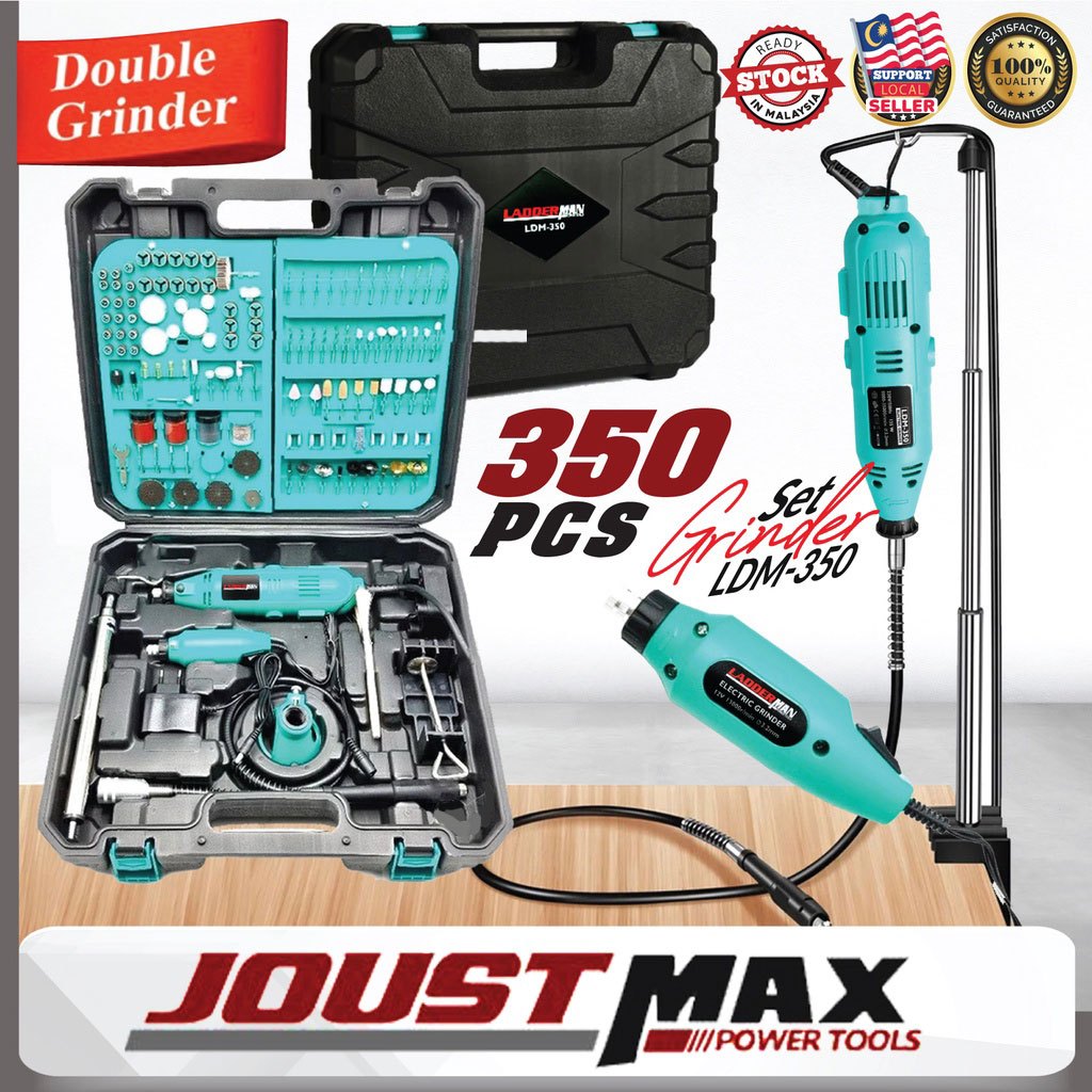 Ladderman 350pcs 135W Mini Electric Drill Double Grinder Set Mini Die ...