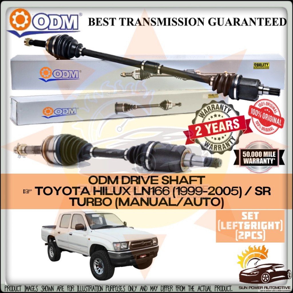 Toyota HI-LUX Hilux LN166 / SR TURBO MANUAL / AUTO 100% ORIGINAL ODM ...