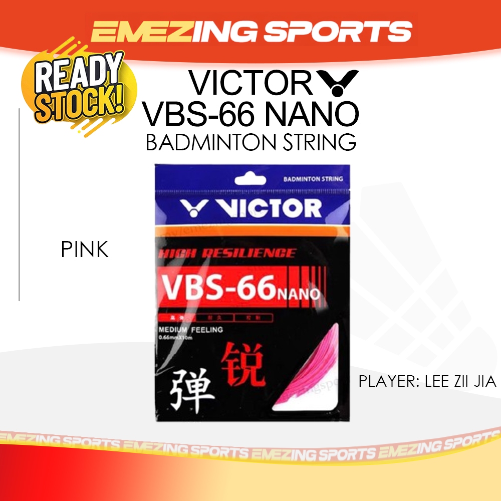 (MADE IN JAPAN) Victor VBS-66 NANO String Badminton Strings - VBS-66N ...