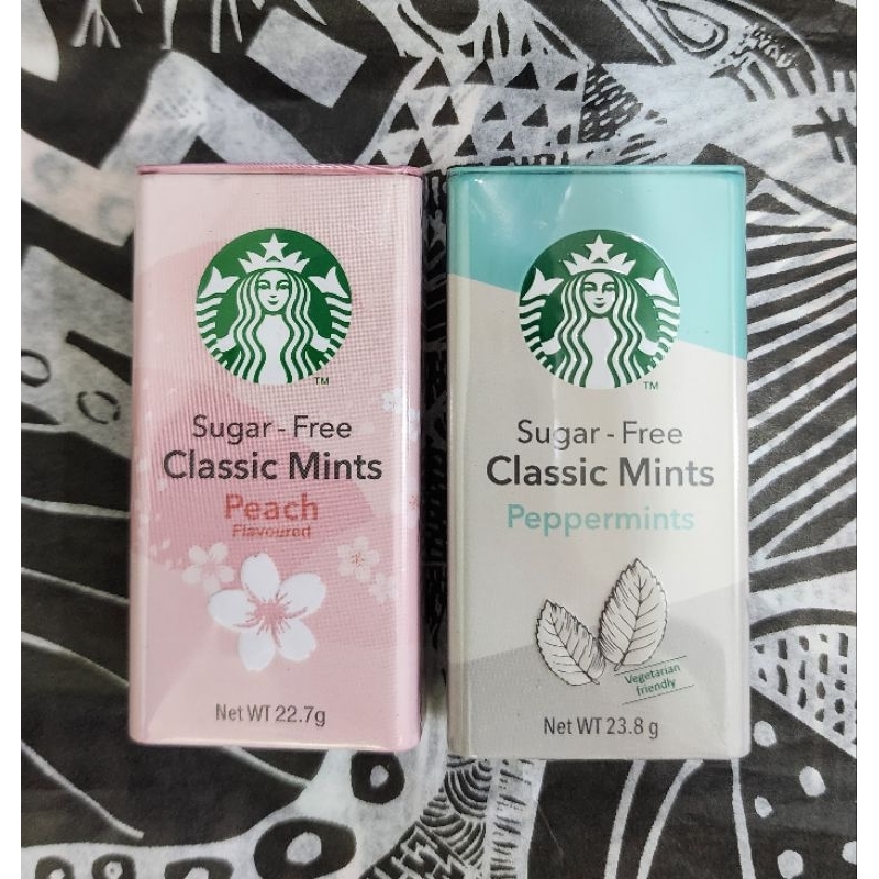 Starbucks Sugar - Free Classic Mints In Peppermint & Peach Flavour ...