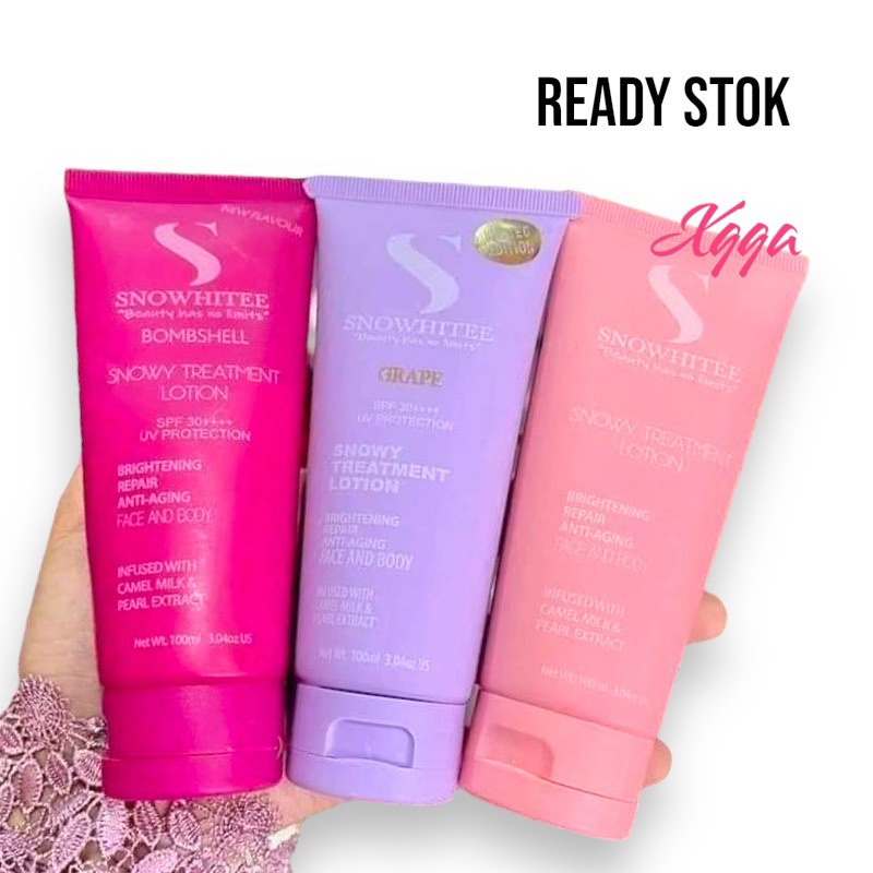 new 💕 SNOWY SNOWHITEE TREATMENT LOTION body cream lotion | Shopee Malaysia