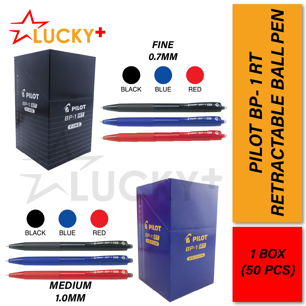 (100% Original) Pilot Pen BP-1RT Retractable Ball Pen - Fine 0.7mm ...