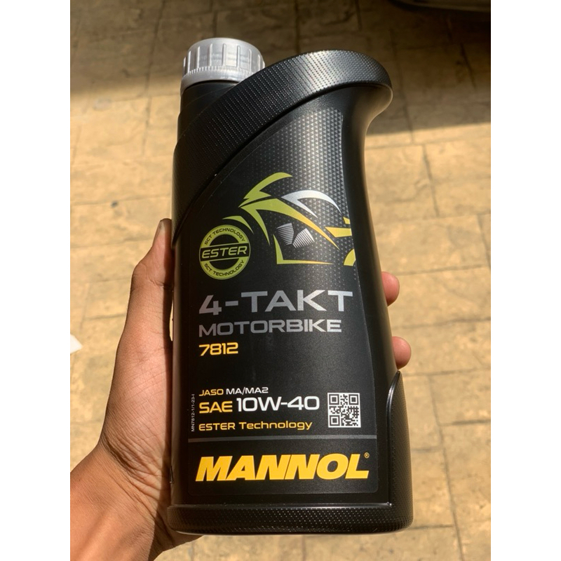 (MADE IN GERMANY) Mannol 7812 Motorbike 4T+Ester Technology SAE 10W40 ...