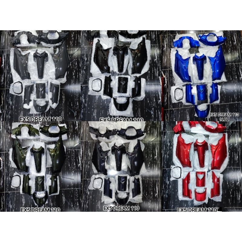 COVERSET COVER SET (HLD) EX5 DREAM110 EX5 DREAM 110 (CARBURETOR) | Shopee Malaysia