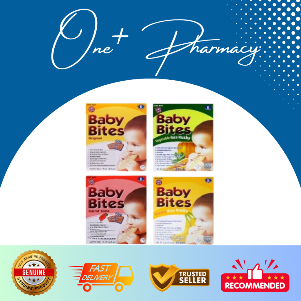 Baby Bites 50g - Original / Carrot / Vegetable / Banana / Apple - Baby ...