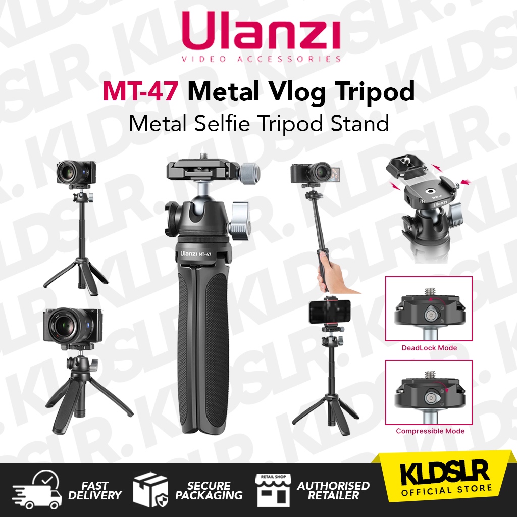 Ulanzi MT-44 Extend Tripod for Camera Phone Vlog Tripods With Cold Shoe ...