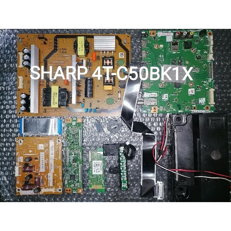 SHARP 4T-C50BK1X 4TC50BK1X TV POWER BOARD MAIN BOARD INVERTER TCON ...
