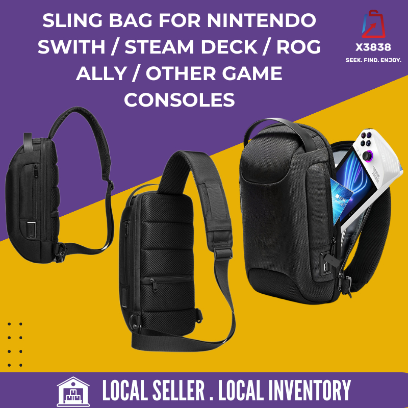 Sling Bag for ASUS ROG ALLY X (2024), ROG ALLY, Nintendo Switch, Steam ...