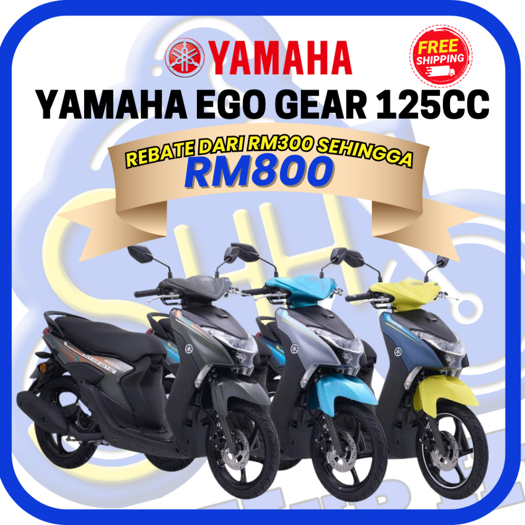 YAMAHA EGO GEAR (UNREGISTER) 125 AUTOMATIK SCOOTER MOTORCYCLE AT 2023 ...