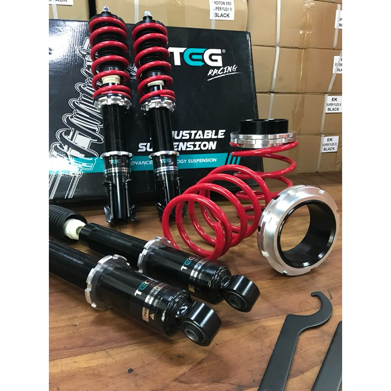 🔥BOLEH SERVICE🔥 Myvi 17”up GEN3 TEG RACING Adjustable suspension set ...
