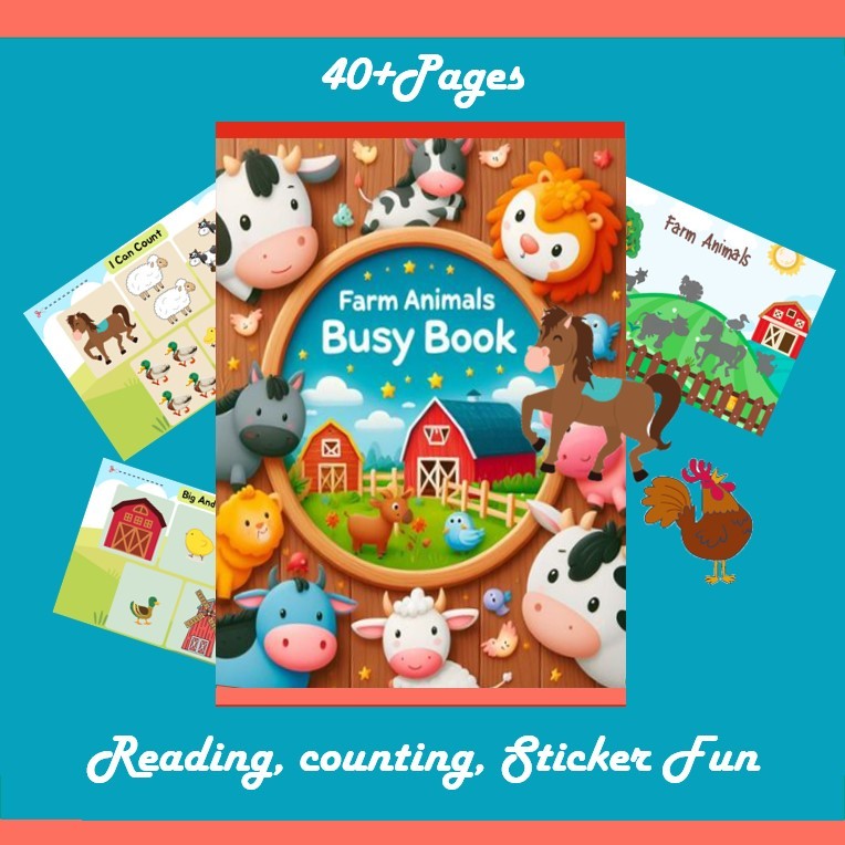 Printable Busy Book for Kids 3 Years 4 Years 5 Years, Activity Quiet ...