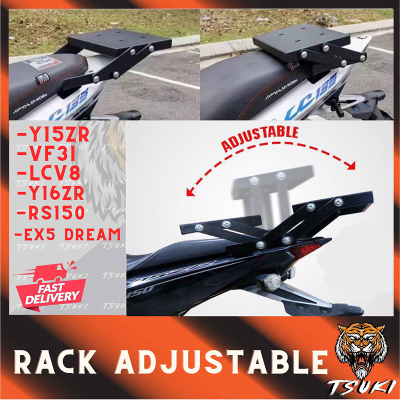 MONORACK ADJUSTABLE X-RIDER Y15/VF3i LC135 v2-v7 RS150 Y16 EX5 Fi GOOD QUALITY PRODUCT BY X ...