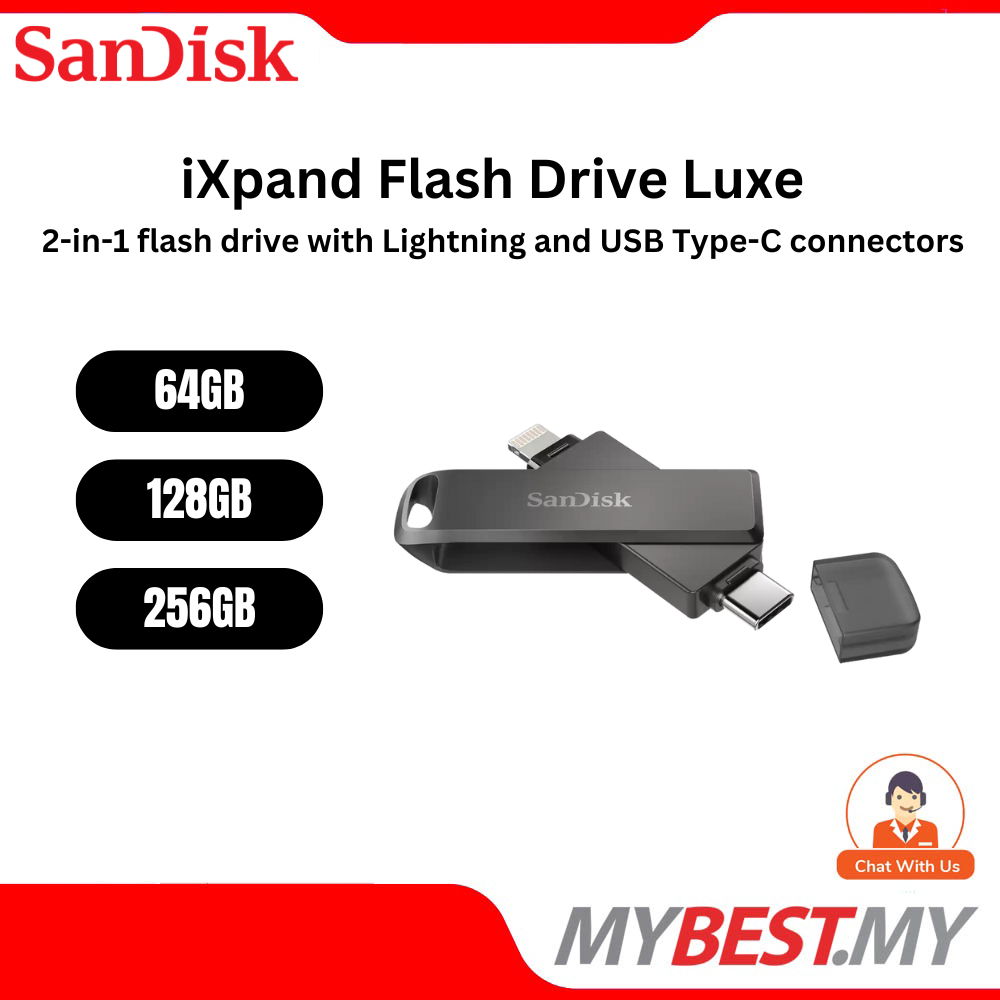 SanDisk® iXpand® Flash Drive Luxe | Shopee Malaysia