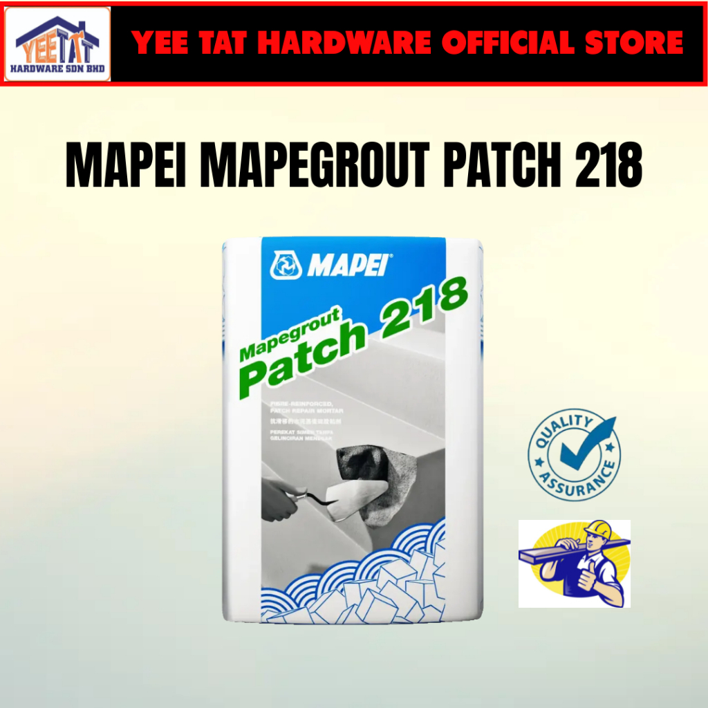 [ MAPEI ] MAPEGROUT PATCH 218 CEMENT SIMEN TAMBAH LUBANG 5KG [GREY ...