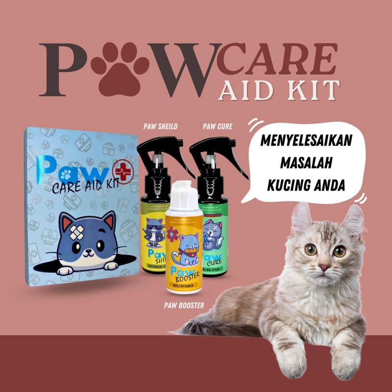 PAW CARE AID KIT (UBAT KUCING SELSEMA/ DEMAM/ KUTU/ GATAL/ LUKA ...