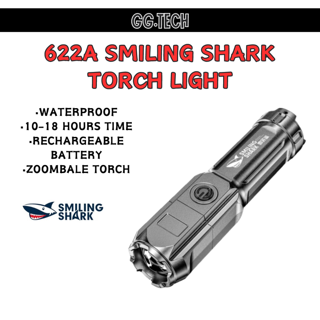 2 IN 1 Torch Light Chargeable Super Bright Flashlight Lampu Suluh ...