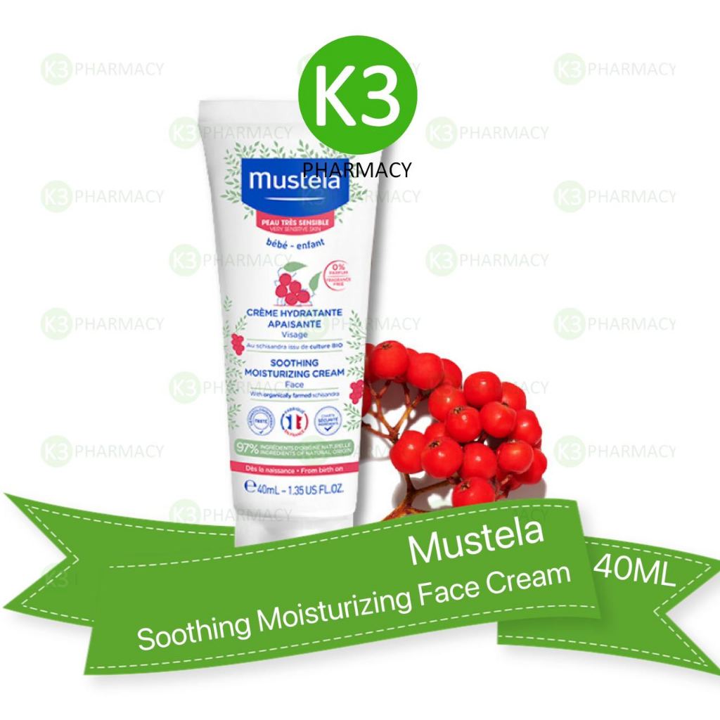 Mustela Soothing Moisturizing Face Cream (40ML) | Shopee Malaysia
