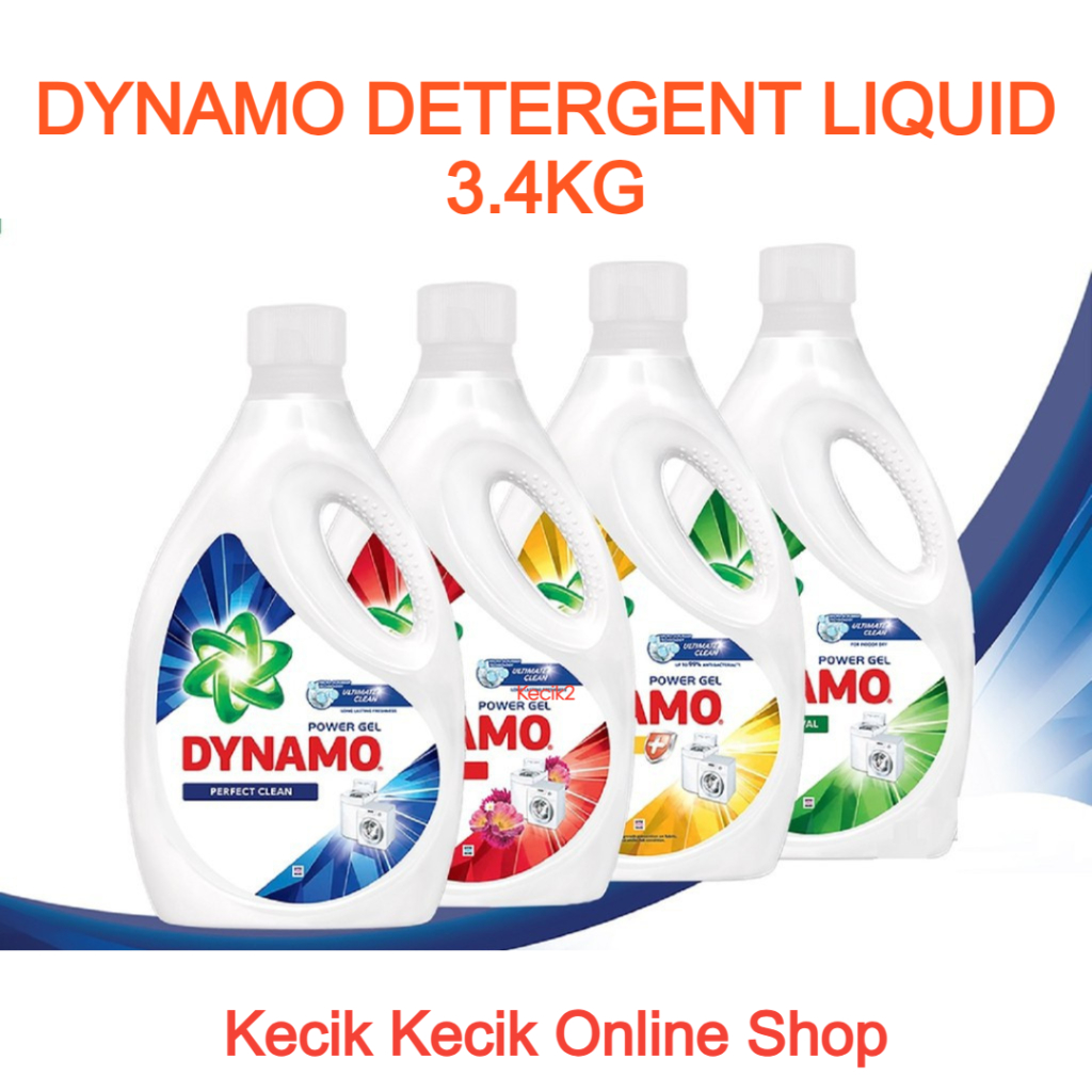 Dynamo Power Gel liquid detergent (3.4KG) Anti-Bacterial | Shopee Malaysia