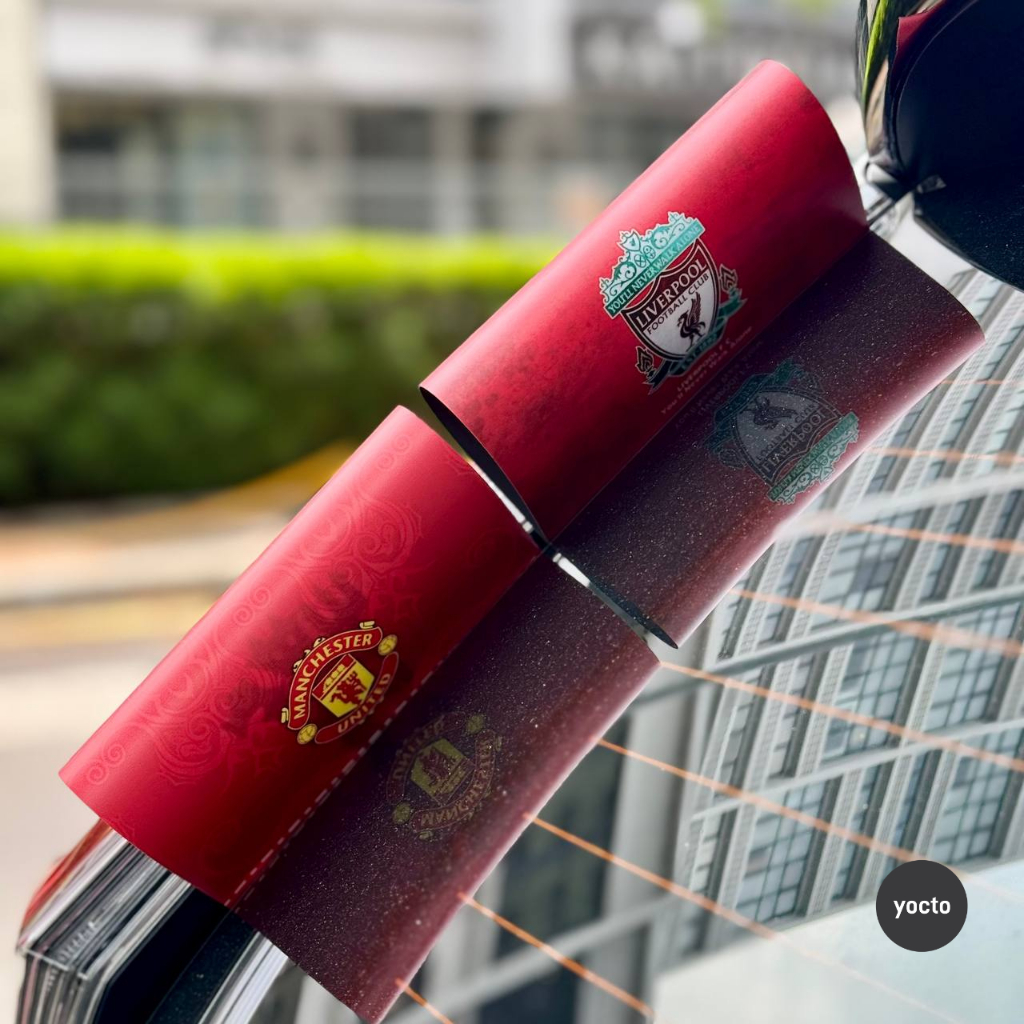Waterproof Football Car Label & Sticker - Manchester United & Liverpool ...