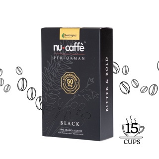 Biotropics Nu Caffe Performan Black Energy Coffee (15 Sachets) | Shopee ...